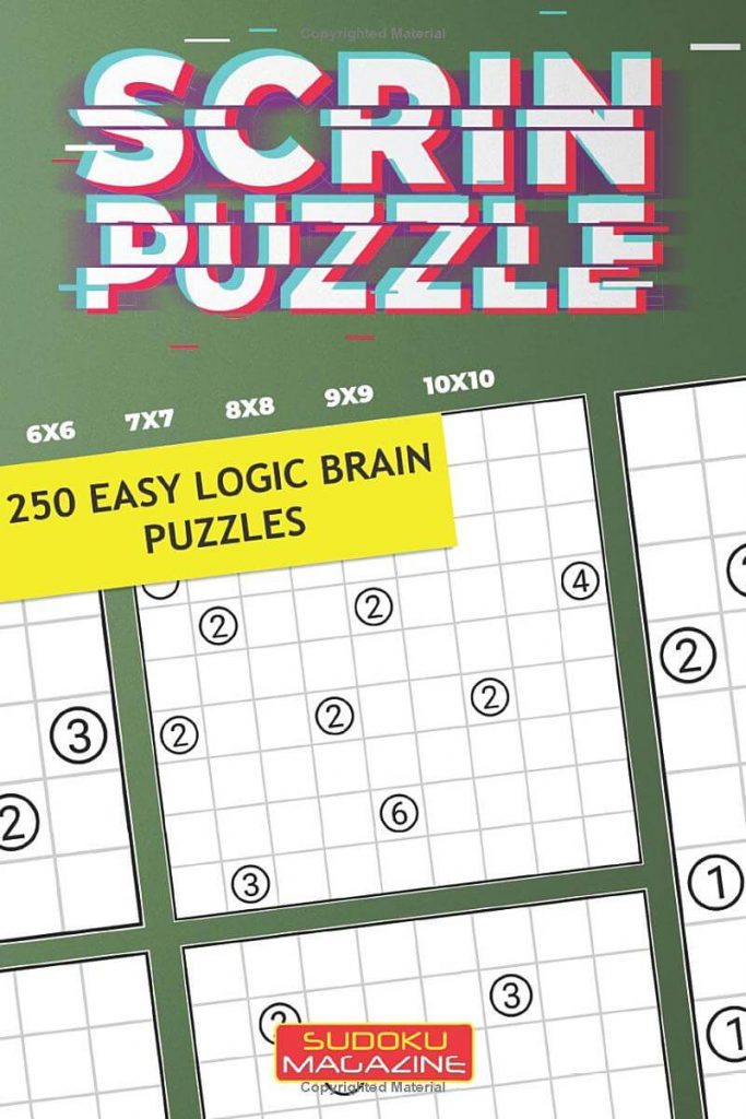 Scrin Puzzle: 250 Easy Logic Brain Puzzles – Sudoku Magazine