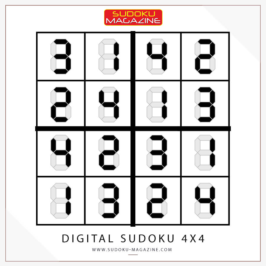 Free Daily Sudoku: Digital Sudoku 4×4 (0010) – Sudoku Magazine