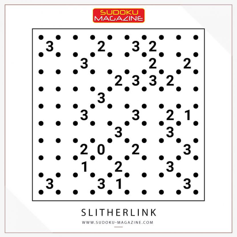 Free Daily Puzzle: Slitherlink 9×9 (0013) – Sudoku Magazine