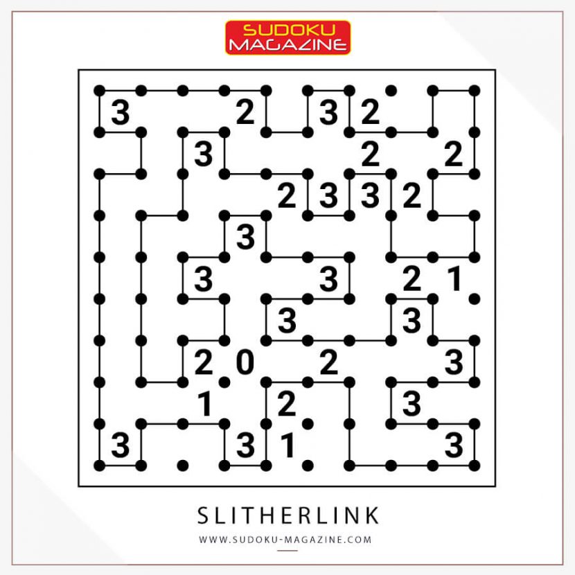 Free Daily Puzzle: Slitherlink 9×9 (0013) – Sudoku Magazine