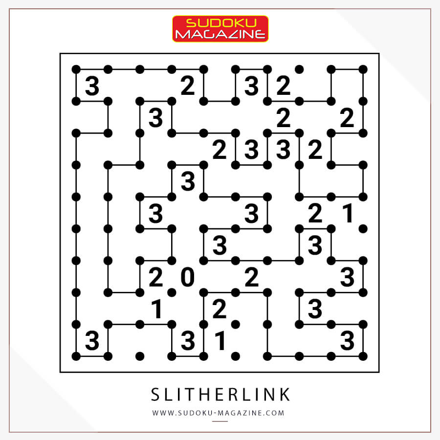 Free Daily Puzzle: Slitherlink 9×9 (0013) – Sudoku Magazine