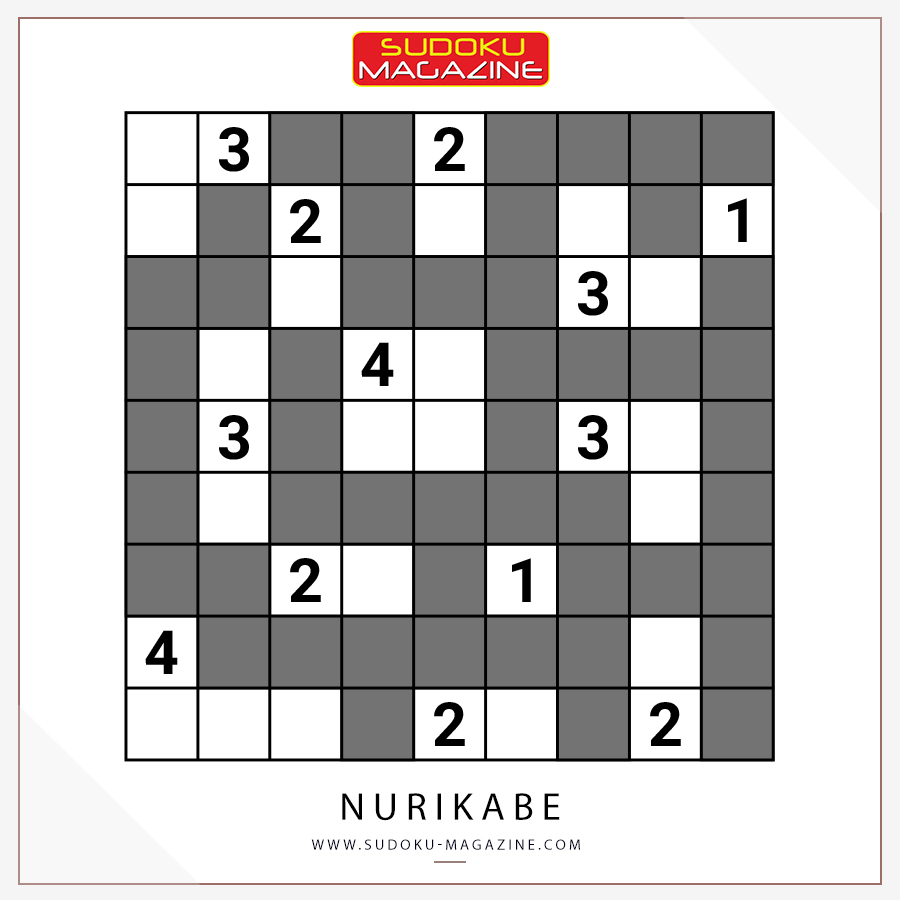Free Daily Puzzle: Nurikabe 9×9 (0009) – Sudoku Magazine