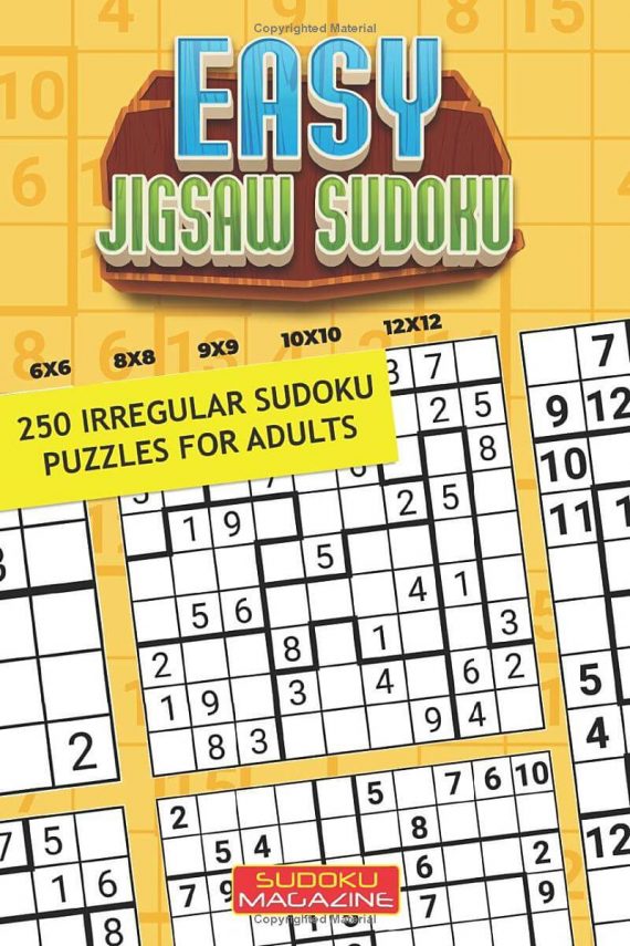 Easy Jigsaw Sudoku: 250 Irregular Sudoku Puzzles for Adults – Sudoku ...