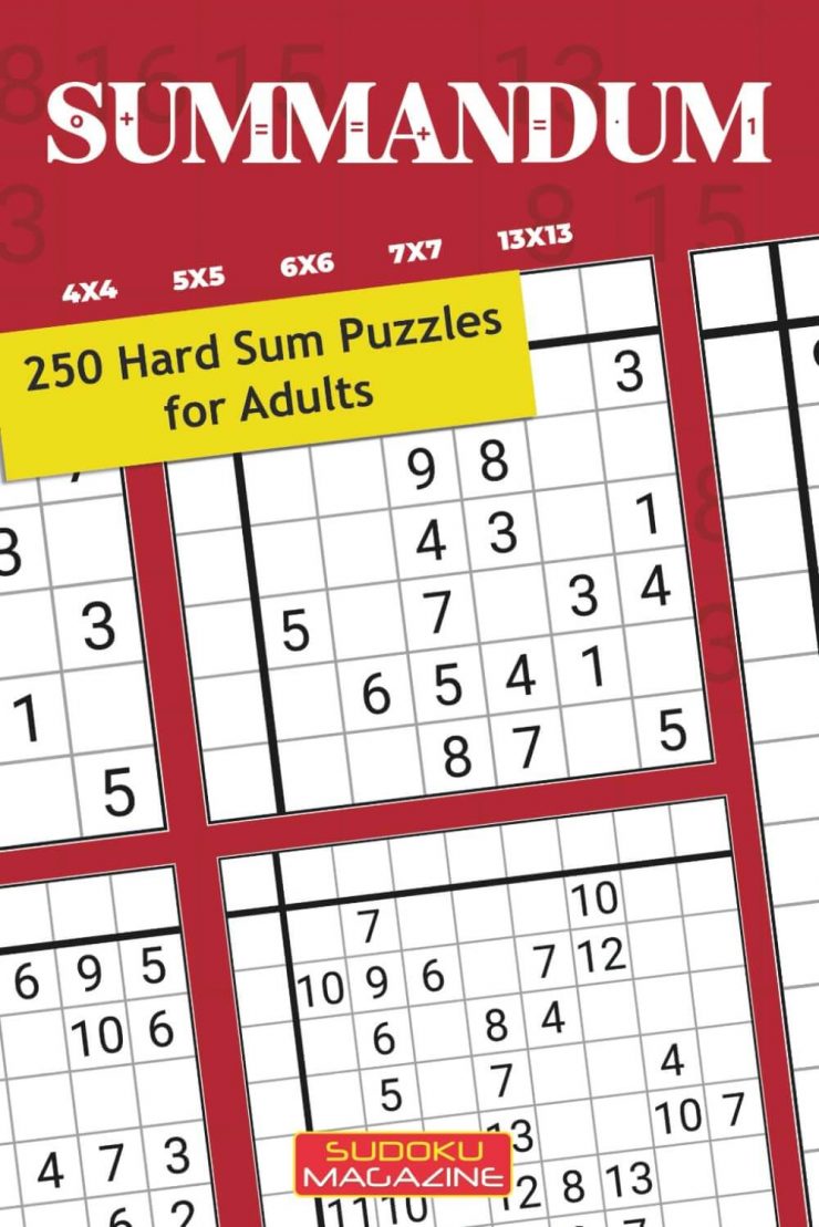 Summandum: 250 Hard Sum Puzzles for Adults – Sudoku Magazine